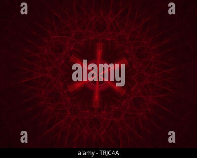 Cosmic geometry. Light phenomena in space. Flash and lightning in the ...