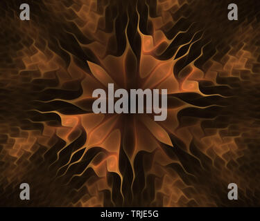 Wavy symmetrical cells patterns. Geometric, organic forms. A beautiful ...