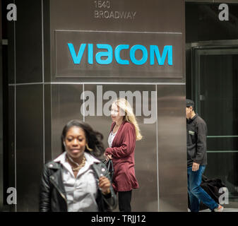Viacom headquarters in Times Square in New York on Friday, April 10 ...