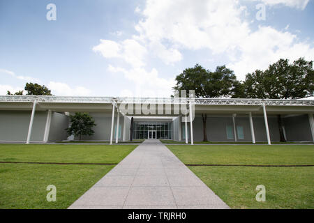 The exterior of the Menil collection. A private art museum located in ...