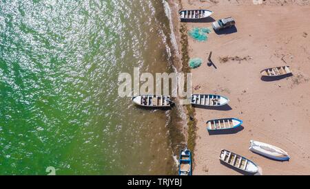 Aerial view of the community of Punta Chueca where the population of ...