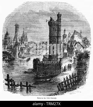 15th C century paris france river seine Paris's Black Death 1348 ...
