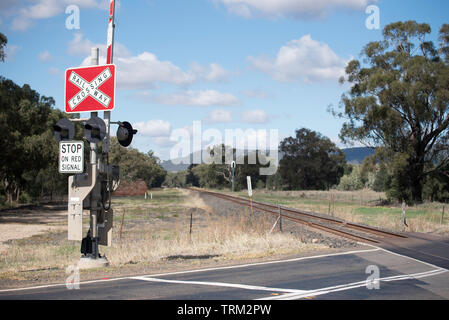 Railroad crossing in rural South Dakota Stock Photo - Alamy