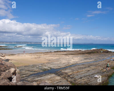 Snapper Rocks At Tweed Heads On The Gold Coast Stock Photo - Alamy