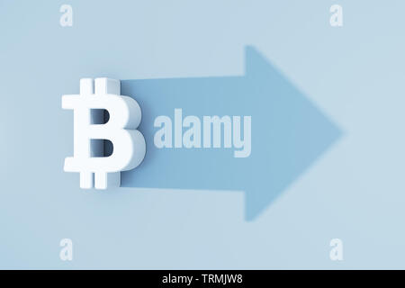 the growing bitcoin symbol Stock Photo - Alamy