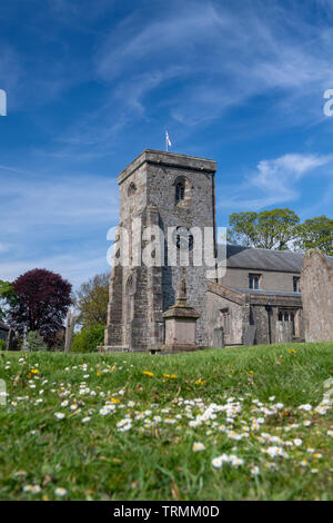 st Andrew's Church, Slaidburn, in the Forest of Bowland, Lancashire, UK ...
