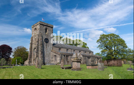 st Andrew's Church, Slaidburn, in the Forest of Bowland, Lancashire, UK ...