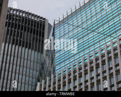 Horizontal and vertical lines in modern architecture of residential and ...