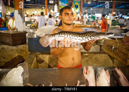 Man Holding Fish, Surubim, Fair of the Fish, Barão de São Domingos ...