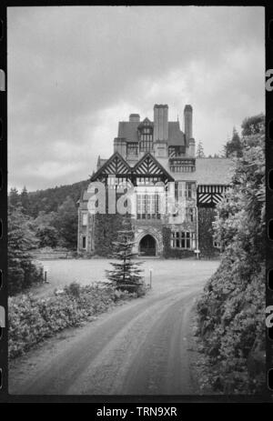 Cragside, Rothbury, Northumberland, the home of Lord Armstrong, a ...