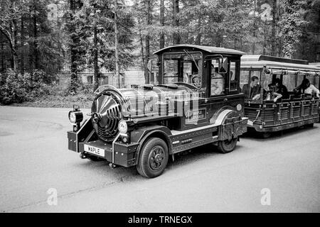 The land train at Center Parcs , Longleat, Wiltshire, England, United ...