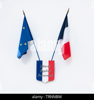 The national flag of France - Freedom, Equality, Fraternity Stock Photo ...
