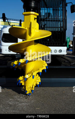 A yellow brand new drilling machine Stock Photo - Alamy