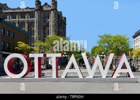 The huge Ottawa sign in the Byward Market is a big attraction for ...