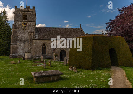 St Andrews Church, Miserden, Gloucestershire Stock Photo - Alamy