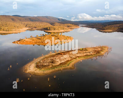 An aerial of Googong Dam, NSW Stock Photo - Alamy