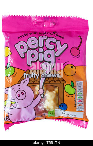 Bag of Marks & Spencer percy pig and pals sweets isolated on white Stock Photo: 47462937 - Alamy