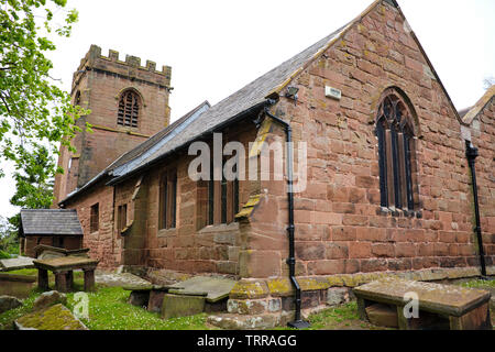 St Michael's Church, Shotwick. The Wirral Cheshire. North West England ...
