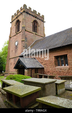 St Michael's Church, Shotwick. The Wirral Cheshire. North West Stock ...