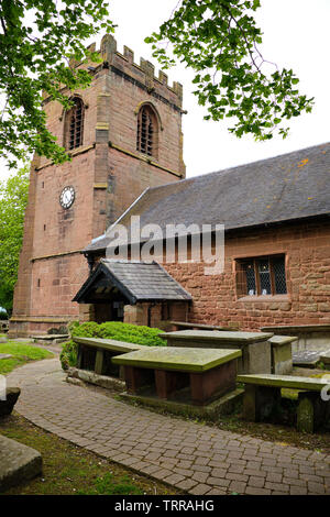 St Michael's Parish Church Shotwick Cheshire England UK Stock Photo - Alamy