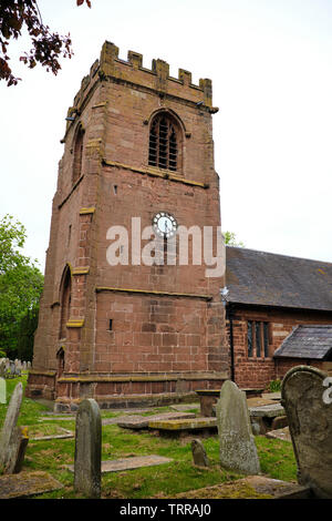 St Michael's Church, Shotwick. The Wirral Cheshire. North West England ...