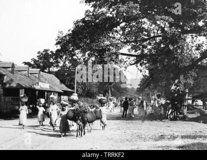 The Half-Way Tree, Kingston, Jamaica - Victorian period Stock Photo - Alamy