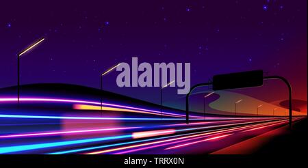 Slow Shutter of Traffic Light in Vector Stock Vector Image & Art - Alamy