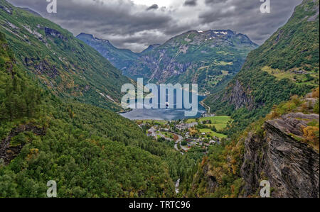 Norway. Recorded on a tour of the beautiful area of Geiranger Stock ...