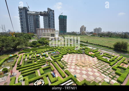 Maze of the Science Park in front of Science Exploration Hall at ...