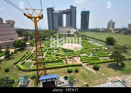Maze of the Science Park in front of Science Exploration Hall at ...