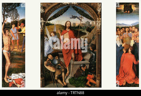 Triptych of The Resurrection (Central panel). Museum: Musee du Louvre, Paris. Author: MEMLING ...