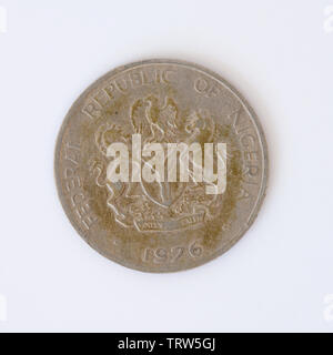 Nigeria 10 Kobo Coin - 1976 Stock Photo - Alamy