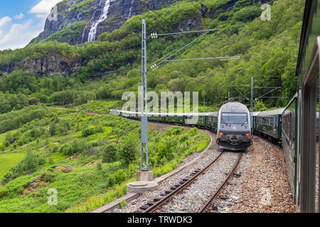 Flamsbana - the Flam railway, Flam, Norway, Europe Stock Photo - Alamy