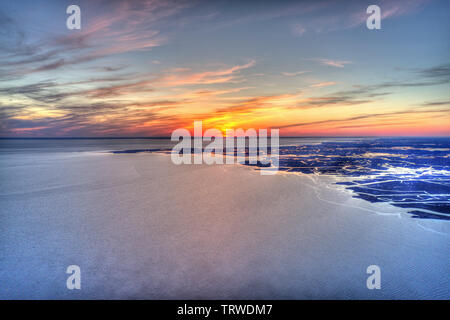 Aerial View of Sunset over Delaware River Stock Photo - Alamy