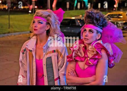 Alison Brie, Betty Gilpin, "Glow" Season 2 (2018) Netflix Stock Photo ...