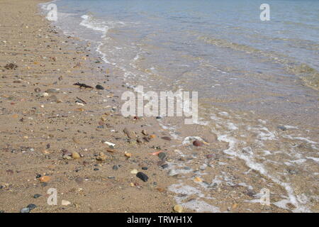 Surf on the beach near Brodick, Isle of Arran, Sotland, United Kingdom ...