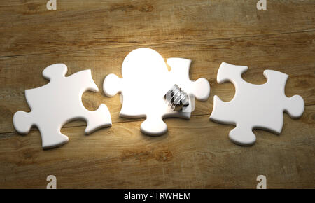 Puzzle Abstract - Illustration Stock Photo - Alamy