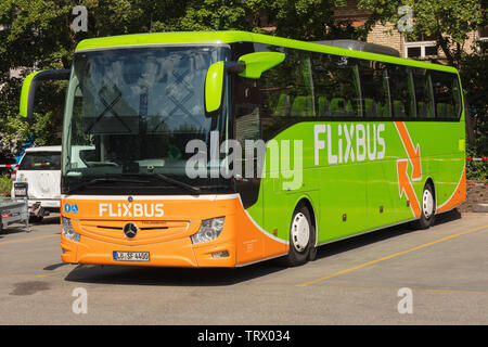 Flixbus, German brand offering intercity bus service in Europe and ...