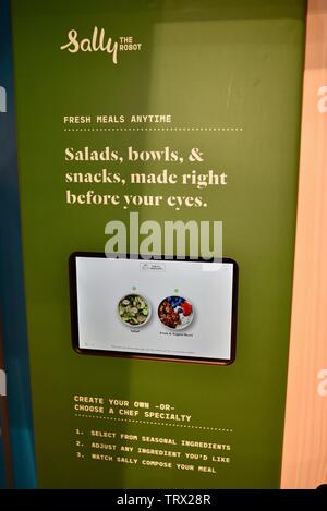 Chowbotics Inc's Sally the Robot, a fresh salad food making robot ...