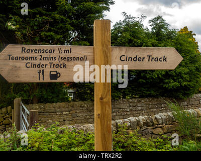 Cinder track on the route of the old Whitby Scarborough Railway ...