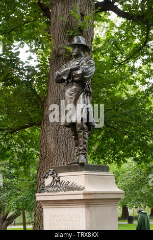 Colonel Thomas Cass statue in the Boston Public Garden Stock Photo - Alamy