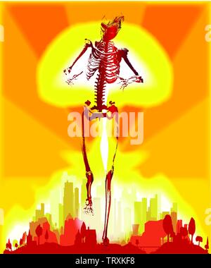 Fat man nuclear bomb vector illustration for Hiroshima Day on August 6 ...