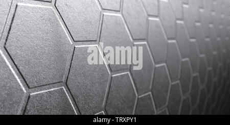 hexagonal pattern in technical structure - Illustration Stock Photo - Alamy