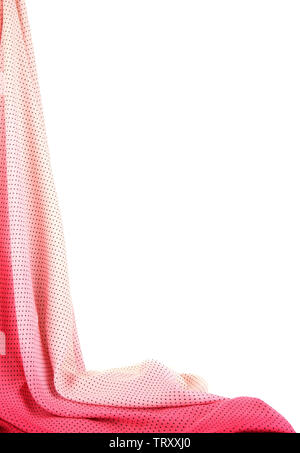 Drop-down fabric isolated on white Stock Photo - Alamy