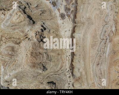 The midair view of the landscape in Delingha. Delingha is a city in ...