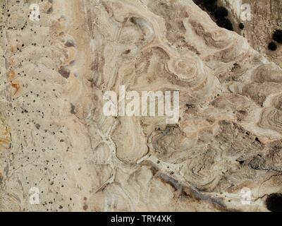 The midair view of the landscape in Delingha. Delingha is a city in ...