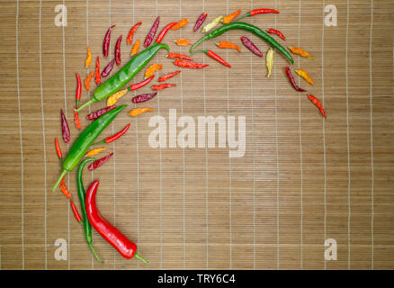 Multiple chili still life close-up Stock Photo - Alamy