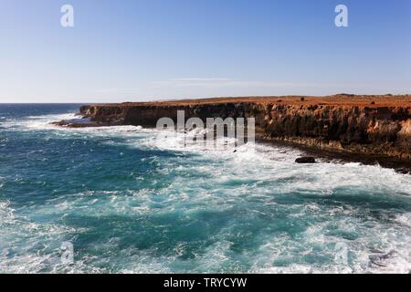 Aerial view of the Quobba coastline, Northwest Australia Stock Photo ...