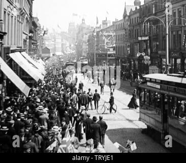 Mafeking Day, Lord Street, Liverpool - early 1900s Stock Photo - Alamy