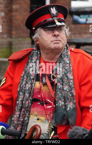 Liverpool, Merseyside, UK 13th June, 2014. Captain David Hawker (artist ...